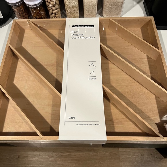 Marie Kondo | Kitchen | Marie Kondo Birch Diagonal Indrawer Organizer ...